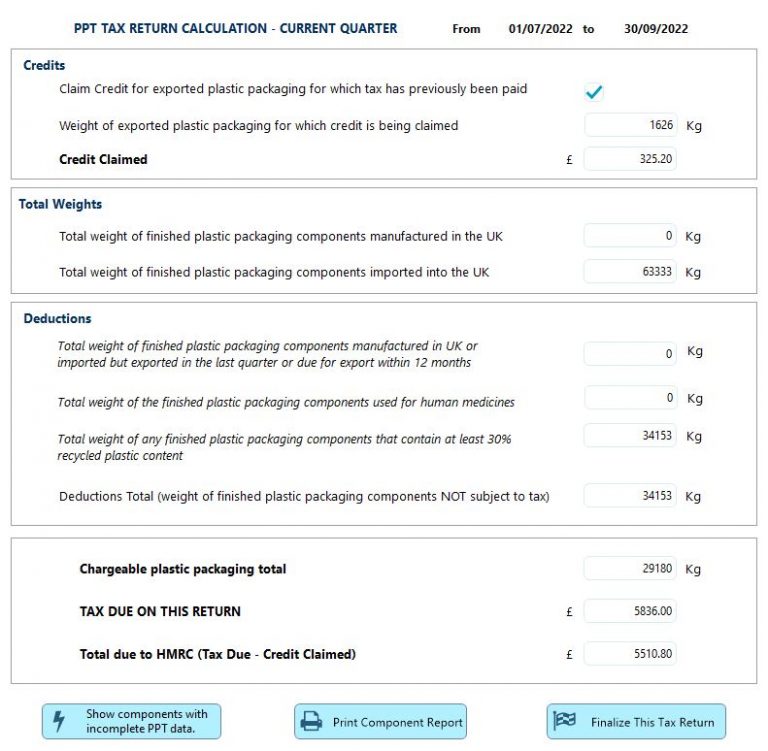 How PackTotal Calculates Your Plastic Packaging Tax